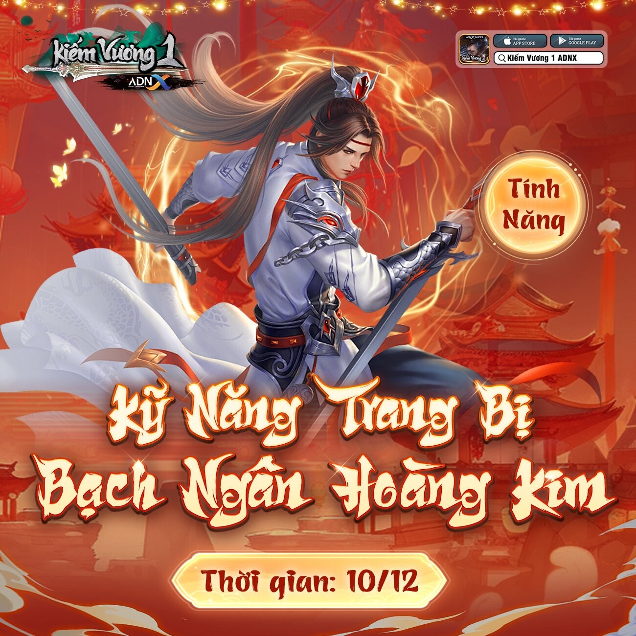 [Tính Năng Mới] Kỹ Năng Trang Bị Bạch Ngân Hoàng Kim